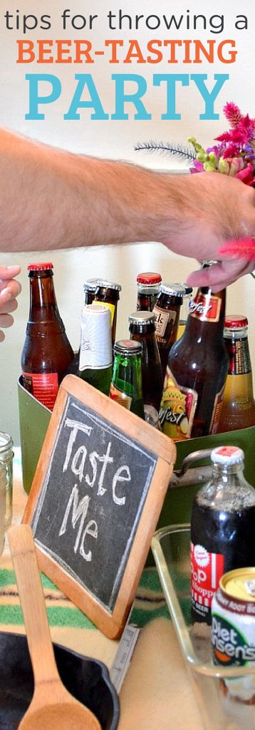Beer tasting party ideas | game day party | from NellieBellie