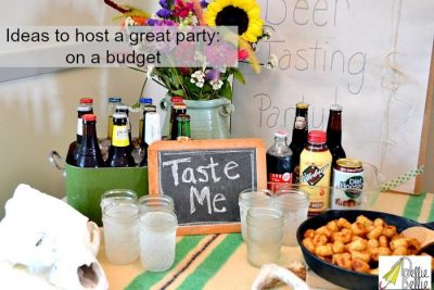 Beer tasting party ideas | game day party | from NellieBellie