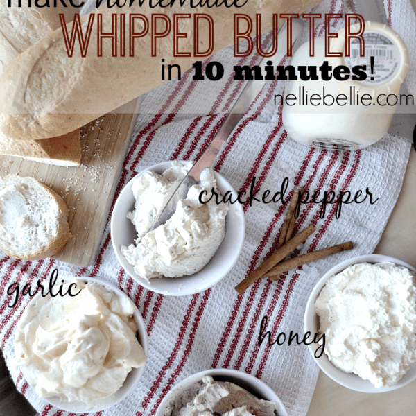 Whipped butter, homemade and delicious from NellieBellie