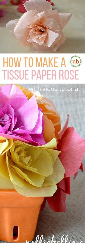 easy diy Tissue Paper Flowers: a simple DIY from NellieBellie