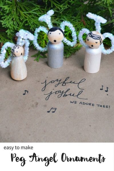 How to make a peg angel ornament