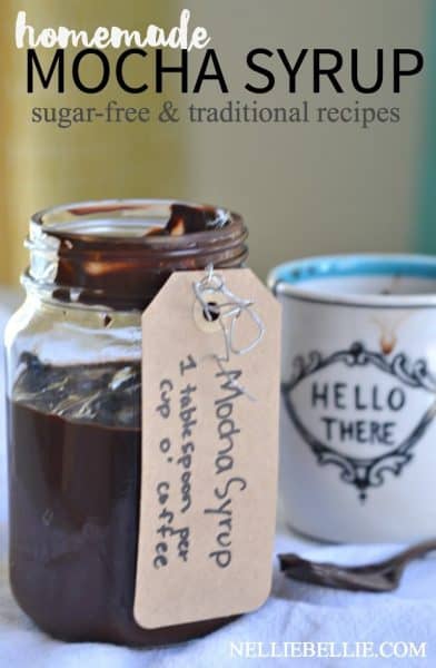 Make your own mocha syrup. Easy recipe for delicious homemade mochas