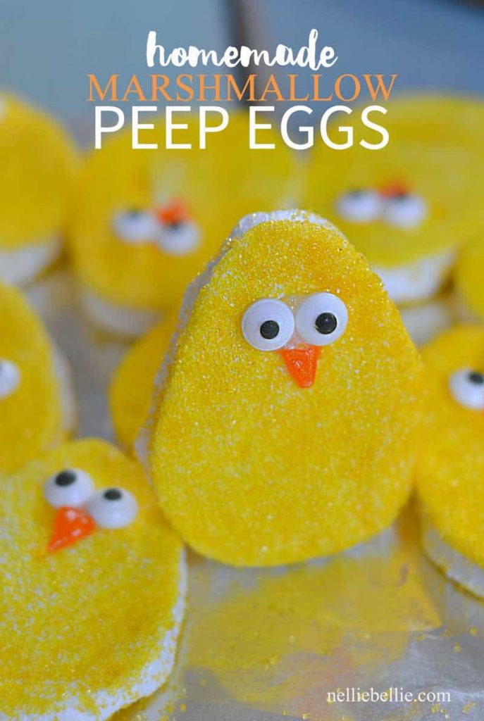 homemade Marshmallow Peep eggs | how to make your own peep eggs