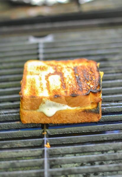 Grilled Grilled Cheese | Grilled Cheese Outside | NellieBellie recipe