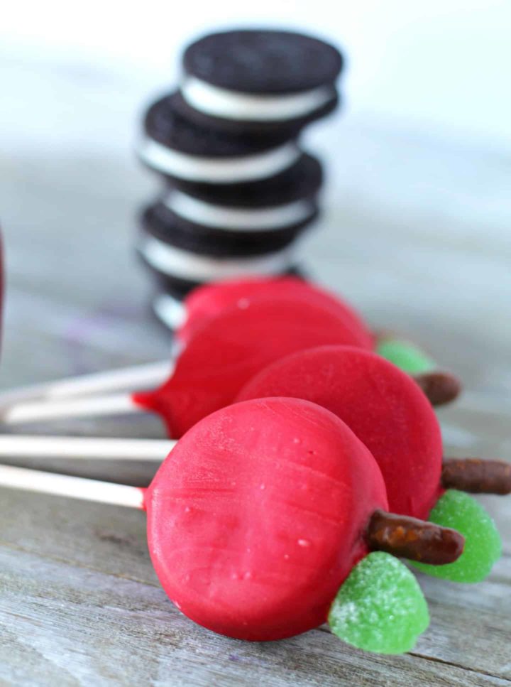 Apple Dipped Oreo Pops