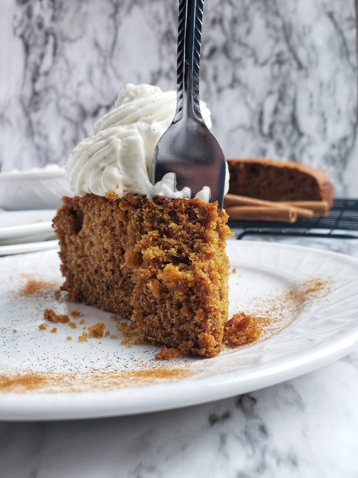 the BEST Gingerbread Cake Recipe--easy to make!