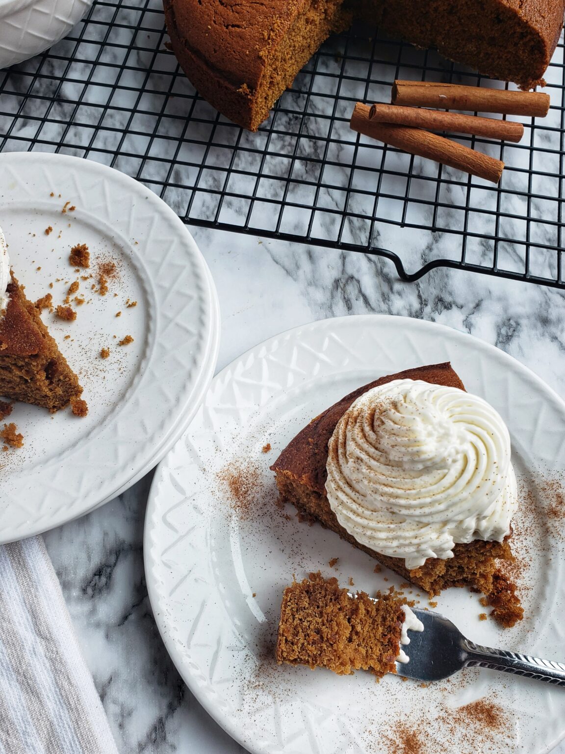 the BEST Gingerbread Cake Recipe--easy to make!