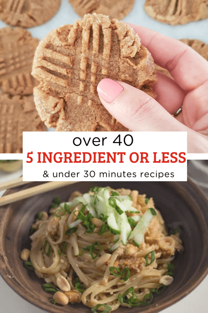5-Ingredient Recipes on the table in under 30 minutes!
