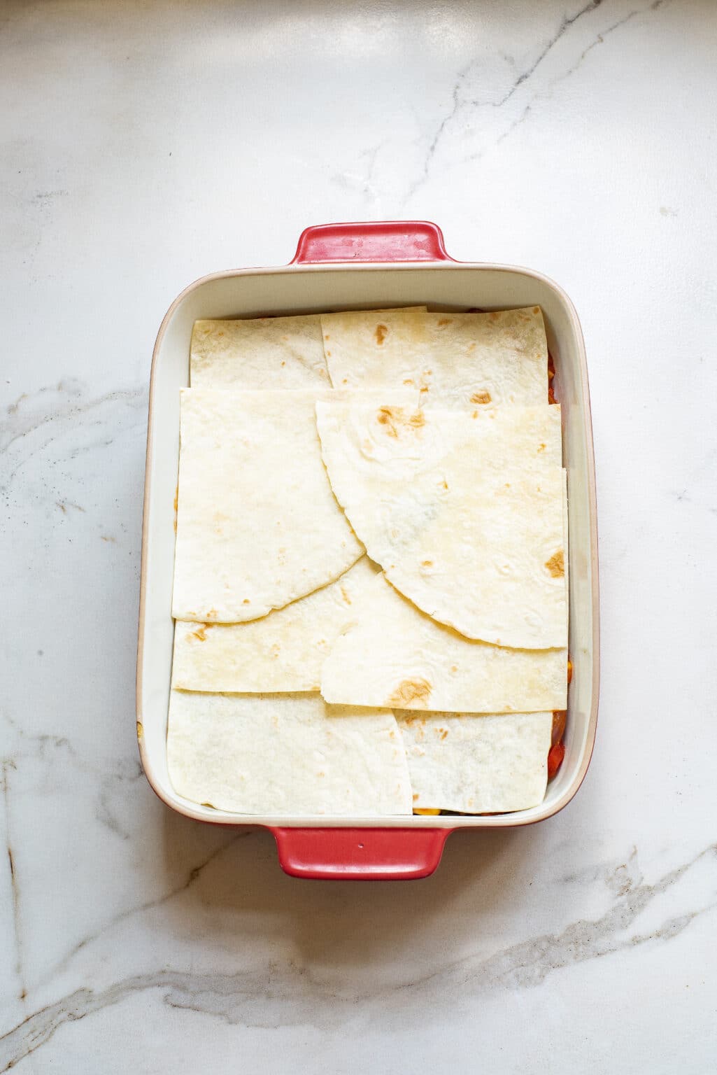 Mexican Tortilla Casserole -- vegetarian, fast, and a family favorite!
