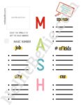 MASH GAME - Mansion Apartment Shack House --> free printable!