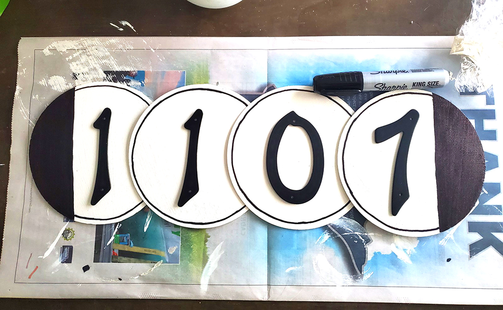 DIY Address Sign: in under 1 hour with only a few supplies!