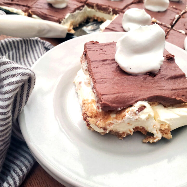 Chocolate Eclair Bars (Quick & Easy Feed A Crowd version)