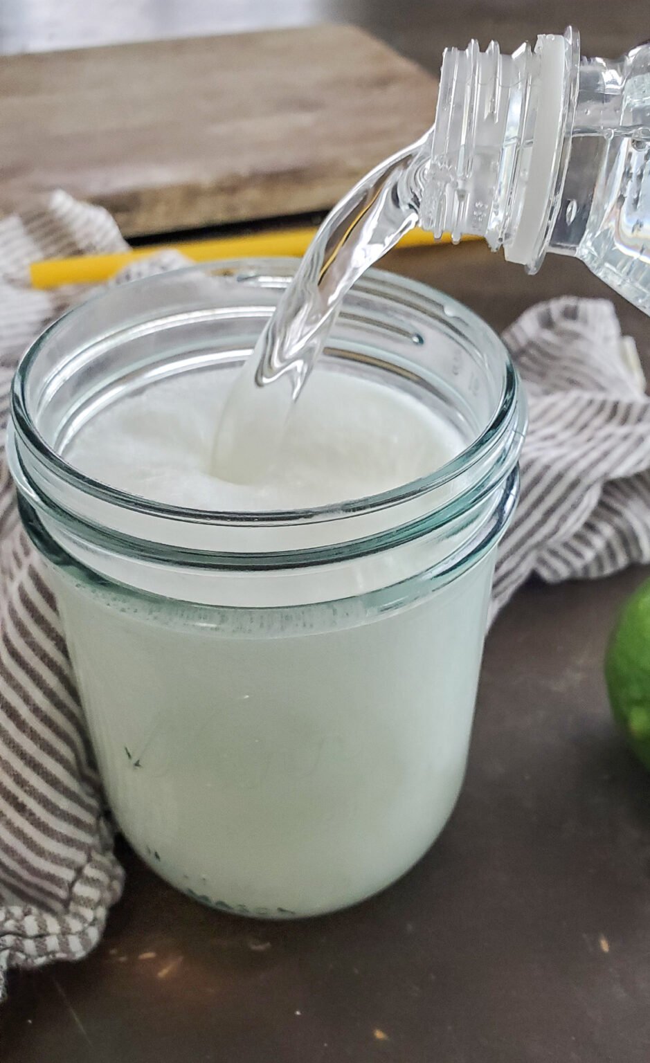Coconut Lime French Soda | only 3 ingredients and Dairy-free!
