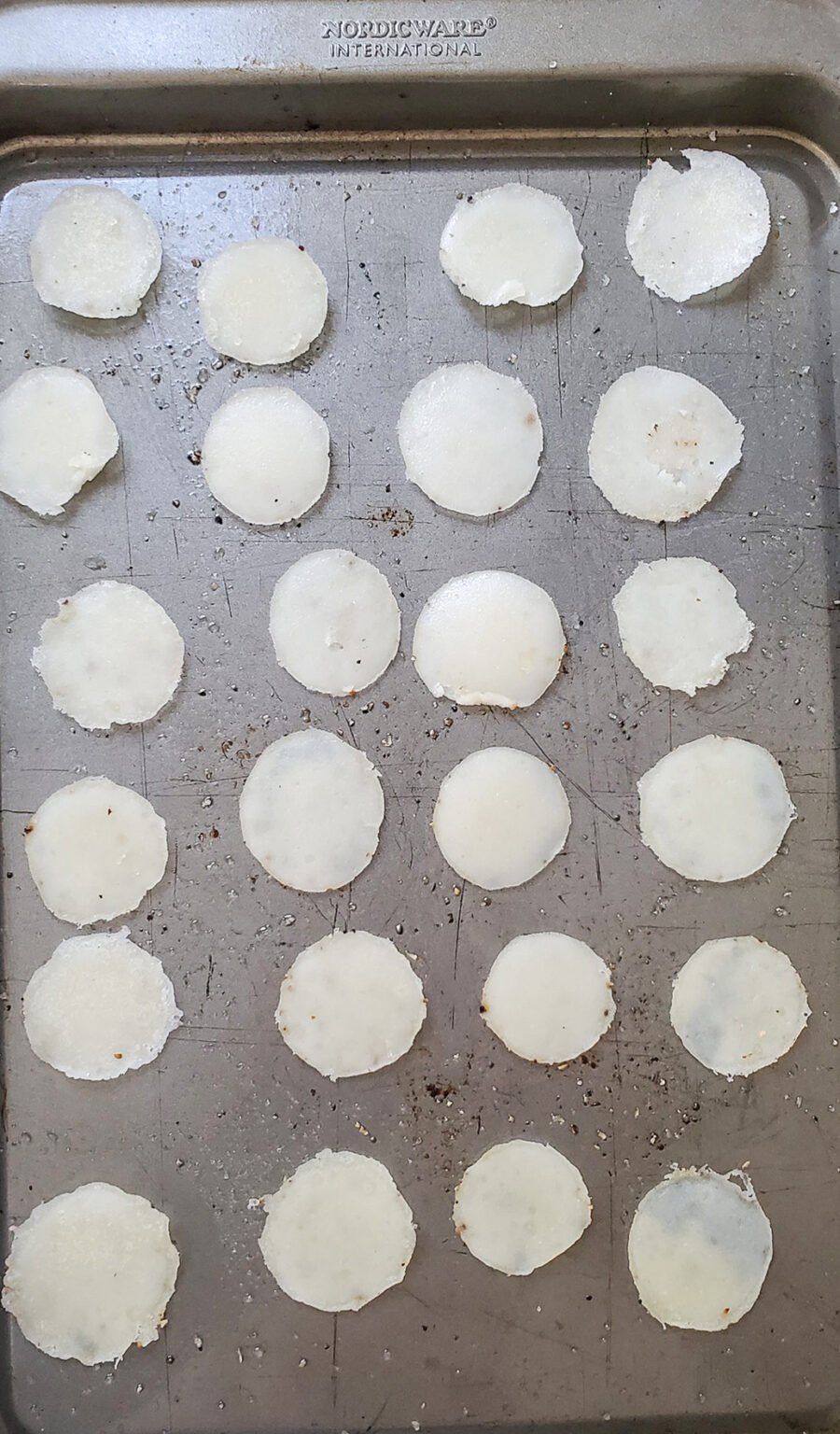 homemade Rice Chips or Rice Crackers made from rice flour