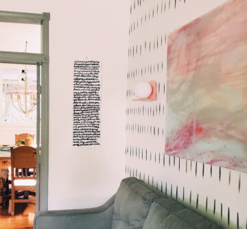 DIY Song Lyric Art (canvas & Sharpie!) ⋆ NellieBellie